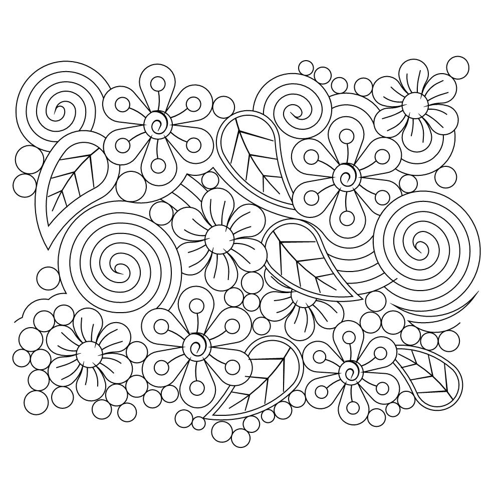 funky flower bkgrd e2e 001 - Edge to Edge Quilting Patterns